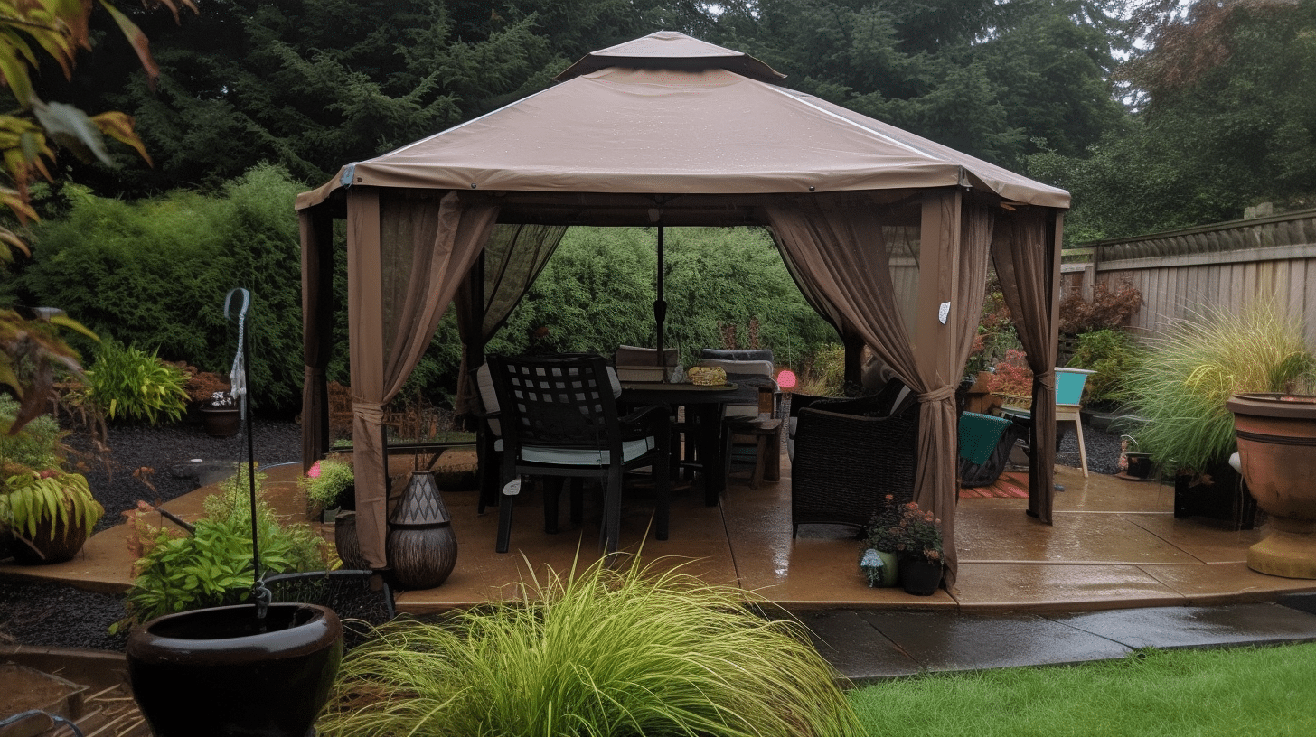 How to Stop a Gazebo from Collecting Water: Staying Dry Tips - House Happy